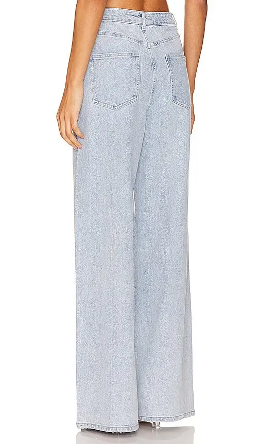 AFRM X Revolve Ronny Wide Leg Jeans With Crystal Embellishments
