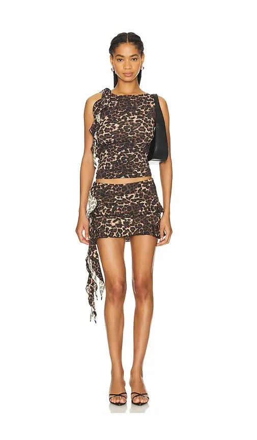 Lioness Rendezvous Mini Skirt Animal Print