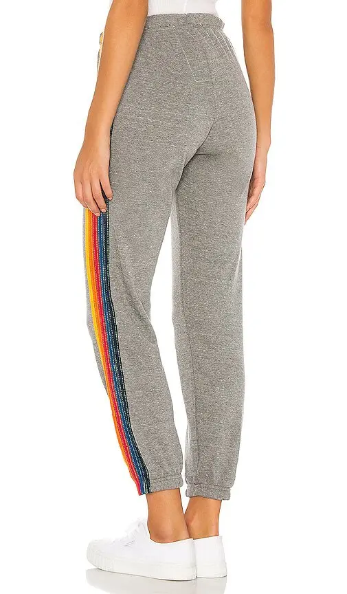 Aviator Nation 5 Stripe Sweatpants - Grey