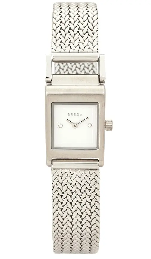 BREDA Revel Tethered Watch - Metallic Silver