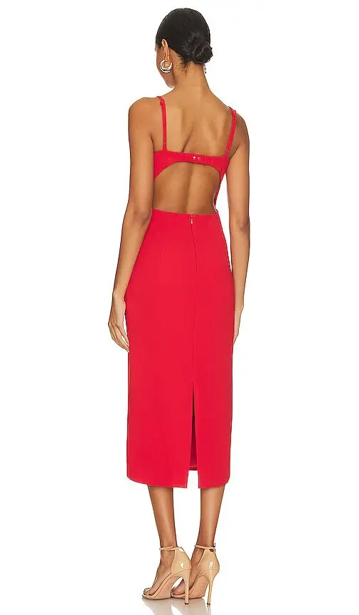 Bardot Vienna Midi Dress - Orange