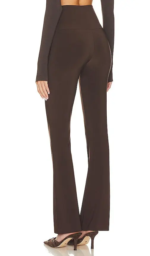 Norma Kamali Lifestyle Boot Pant - Chocolate