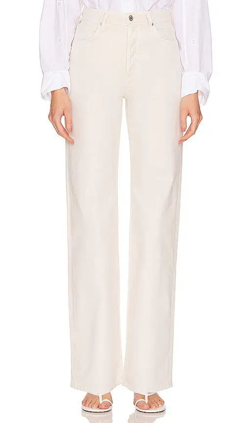 Citizens Of Humanity Annina Wide Leg Jeans - Ivory