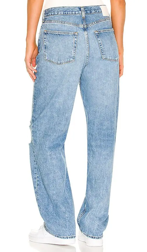 GRLFRND Bella Low Rise Boyfriend Jeans In Light Wash