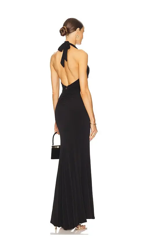 NOOKIE X Revolve Illegal Halter Gown - Black