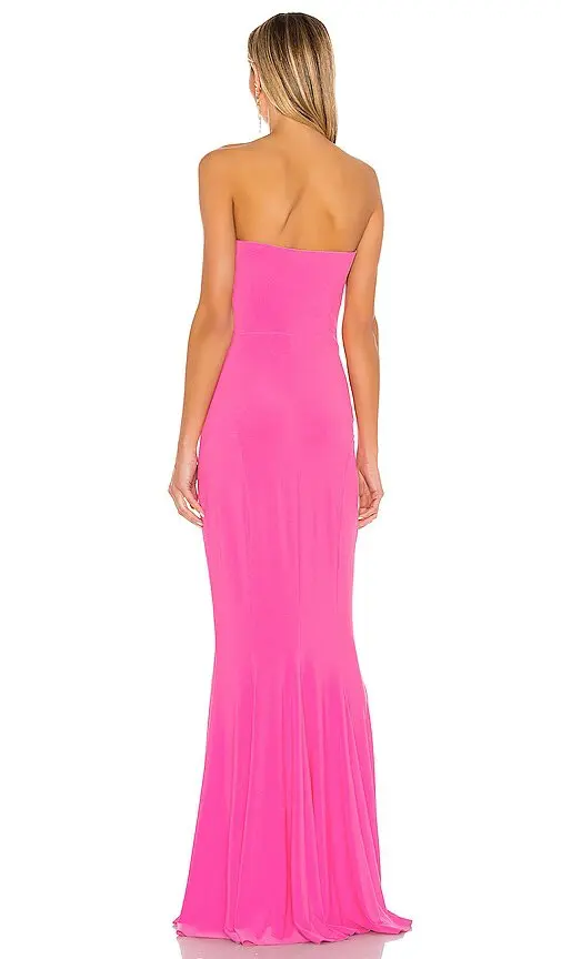 Norma Kamali Strapless Fishtail Gown