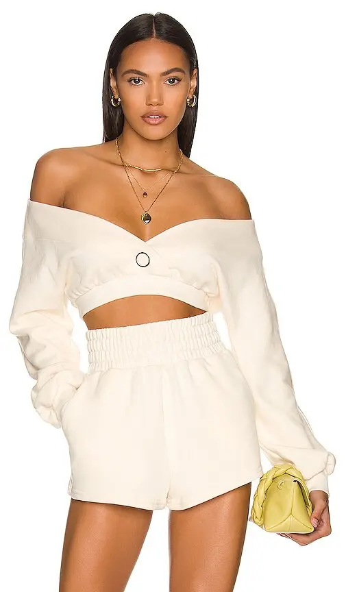 CAMILA COELHO Kenzie Pullover - Ivory