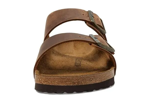 BIRKENSTOCK Arizona Oiled Leather Sandals - Tan