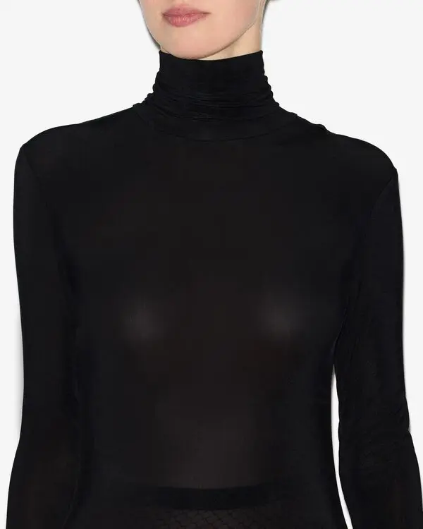 Isabel Marant Vanessa Fitted Long Sleeve Dress - Black
