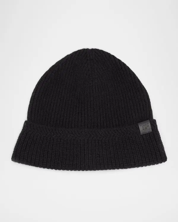 TOM FORD Wool-cashmere Beanie - Black