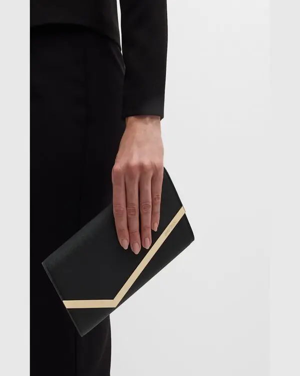 JIMMY CHOO Emmie Flap Clutch