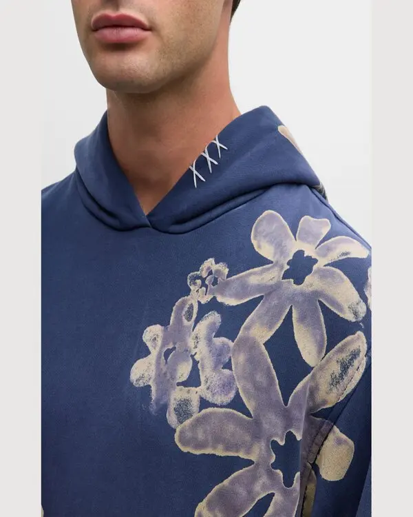 Alchemist Block-Print Hoodie Nightfall Editorialist