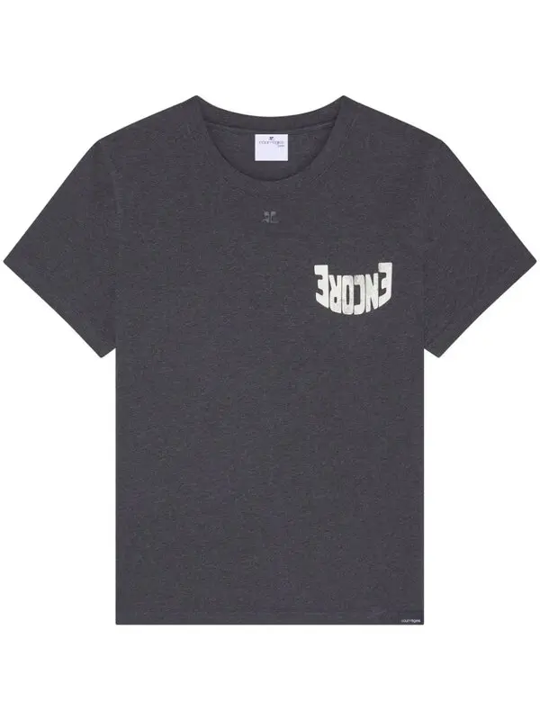 COURREGES Encore Short-sleeved Cotton T-shirt
