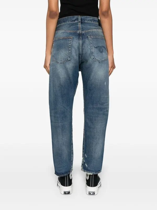 R13 Crossover Distressed Jeans