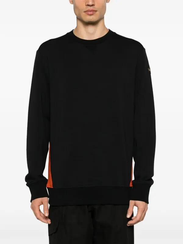 Paul & Shark Logo-appliqué Contrast-panel Sweatshirt