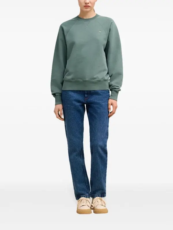 AMI Paris De Coeur Sweatshirt - Green