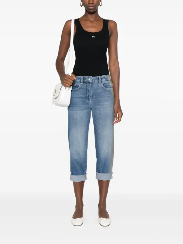 Pinko Logo-print Tank Top - Black