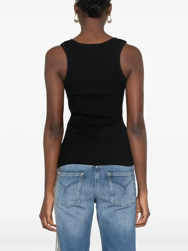 Pinko Logo-print Tank Top - Black