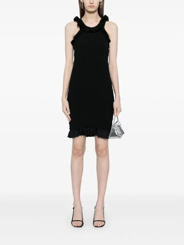 Alexander Wang Ruffle-hem Smocked Mini Dress