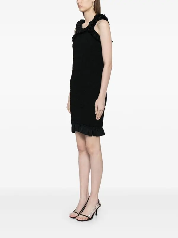 Alexander Wang Ruffle-hem Smocked Mini Dress