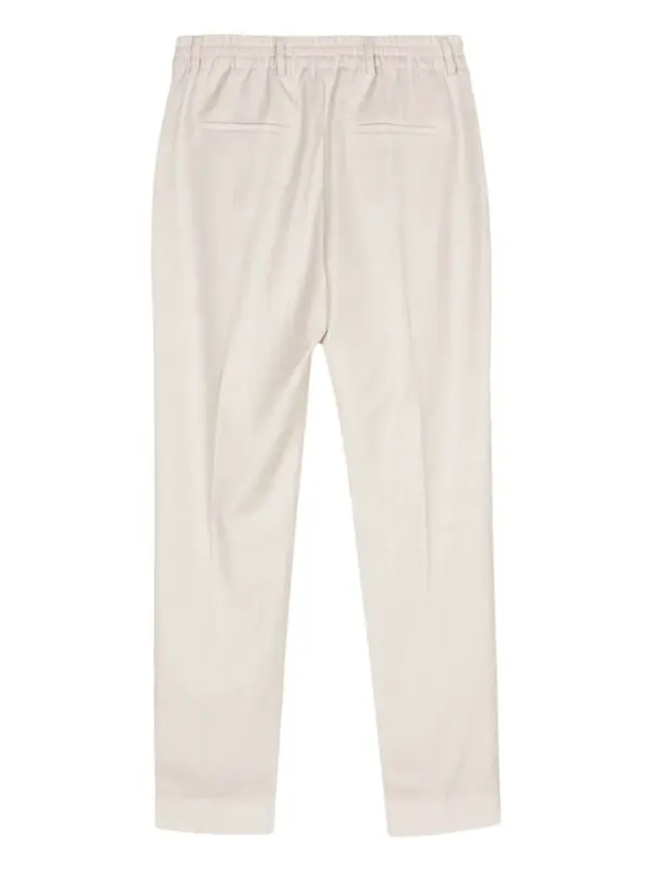 Eleventy Lurex Chambray Slim Trousers
