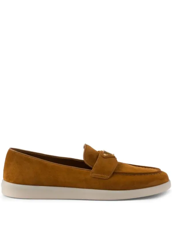 Prada Suede Loafers - Brown