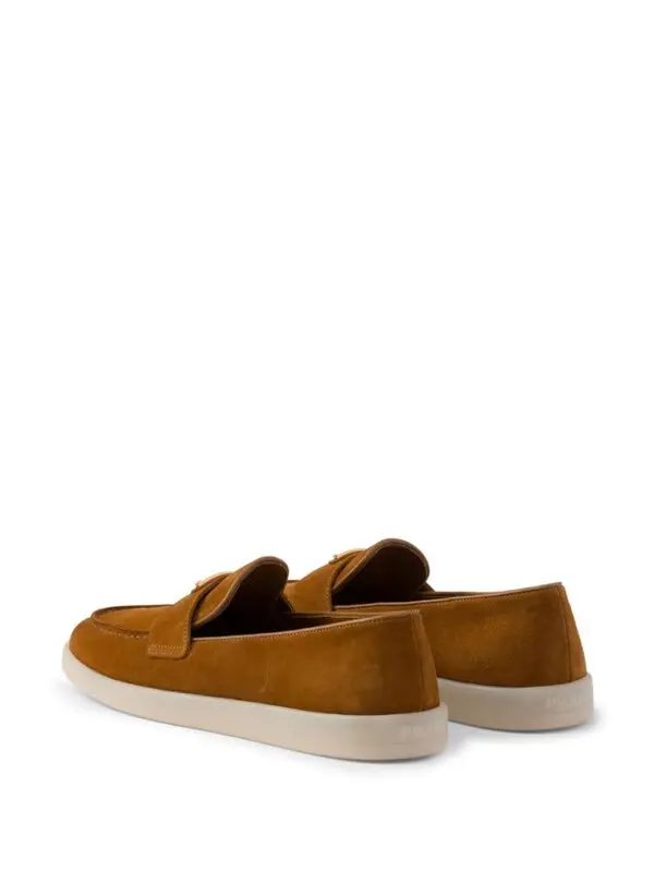 Prada Suede Loafers - Brown