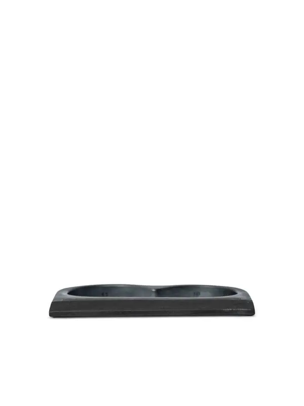 PARTS OF FOUR Plate Double Pyroid Ring - Black