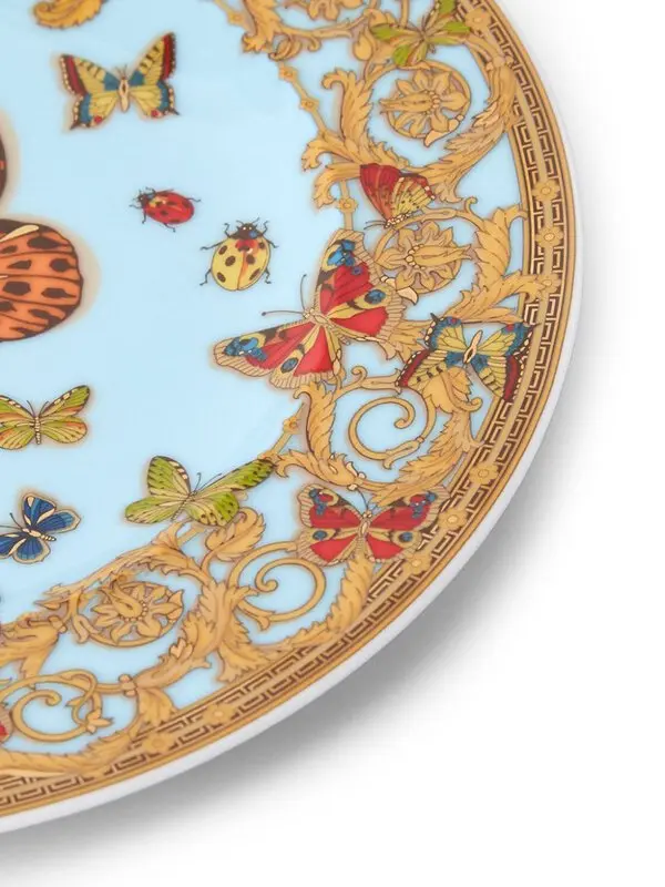 Versace Le Jardin Porcelain Plate - Blue