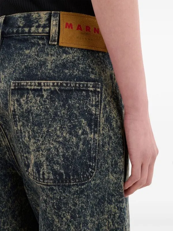 Marni Distressed-effect Wide-leg Jeans
