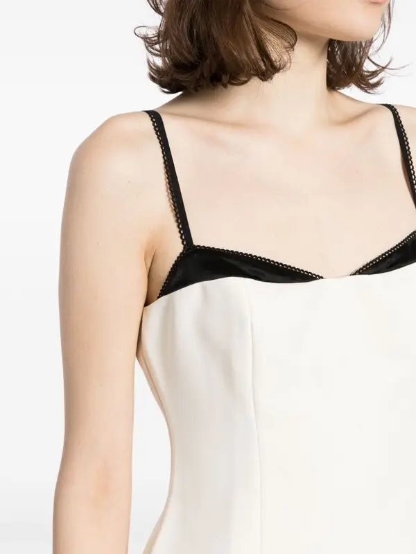 REFORMATION Melanie Sweetheart Neck Top - Neutrals