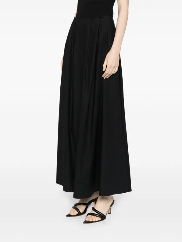 REFORMATION Lucy A-line Maxi Skirt - Black