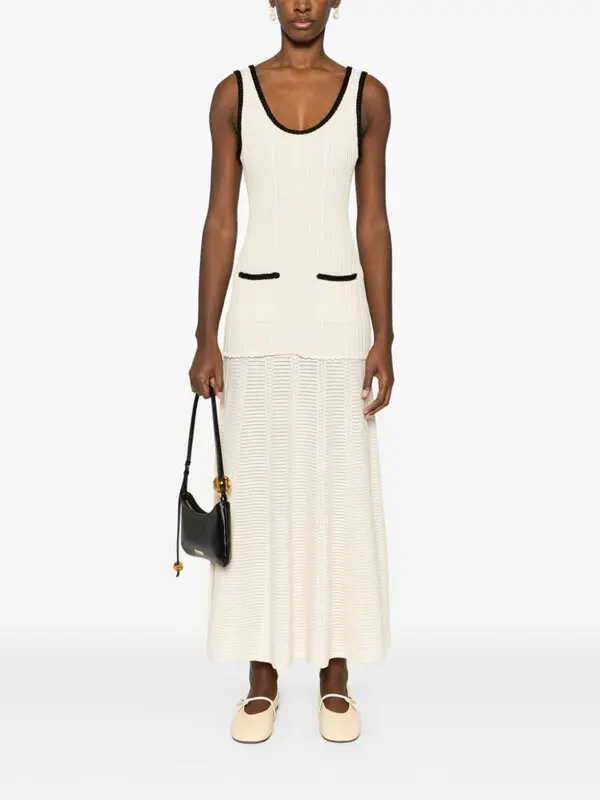 strapless open back dress Milona Knit Maxi Dress Sky Blue main image 0