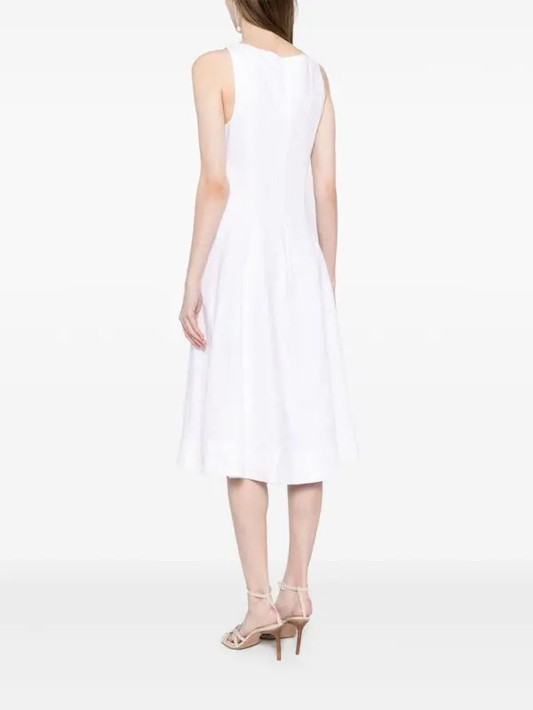 REFORMATION Linen V-neck Dress