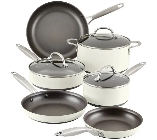 ANOLON Achieve Hard Anodized Nonstick 9-pc Cook Ware Set - One-color