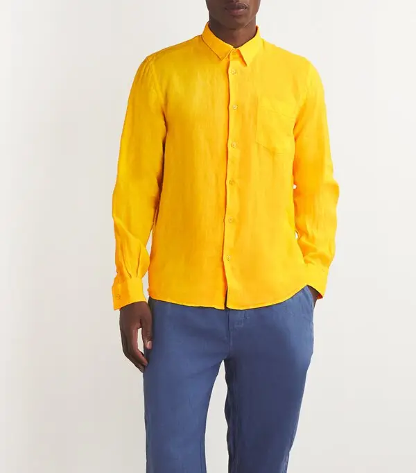 Vilebrequin Linen Caroubis Shirt - Yellow