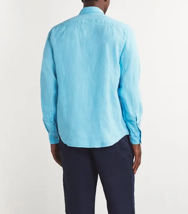 Vilebrequin Linen Caroubis Shirt - Blue