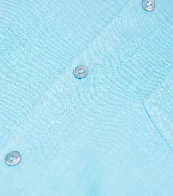 Vilebrequin Linen Caroubis Shirt - Blue