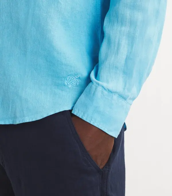 Vilebrequin Linen Caroubis Shirt - Blue