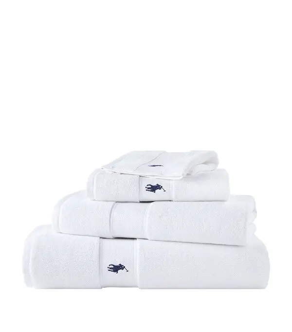 Ralph Lauren Polo Player Guest Towel - White
