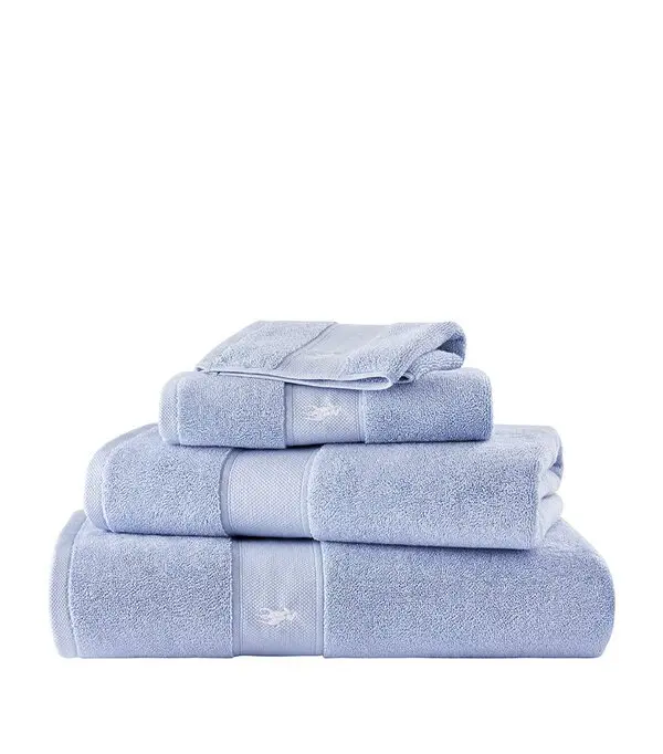 Ralph Lauren Polo Player Guest Towel - Blue
