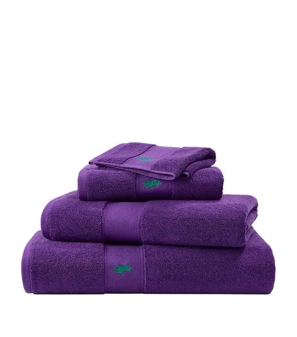 Ralph Lauren Polo Player Bath Sheet - Purple
