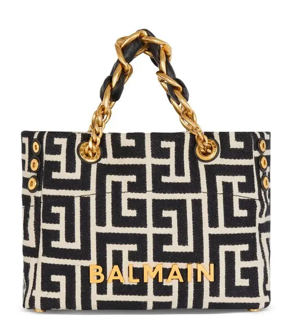 Balmain Small Pb Labyrinth Tote Bag