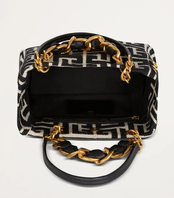 Balmain Small Pb Labyrinth Tote Bag