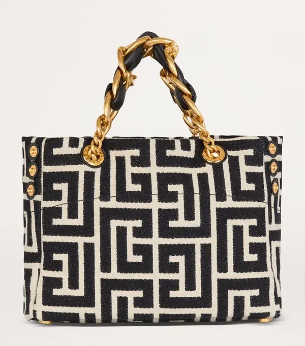 Balmain Small Pb Labyrinth Tote Bag
