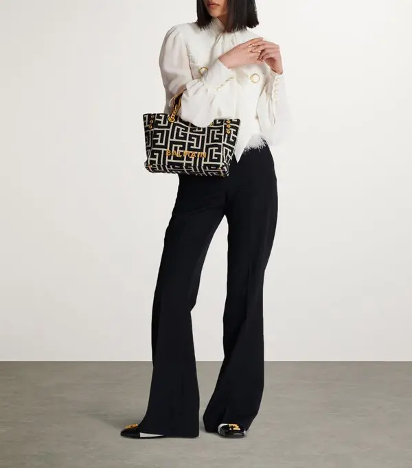 Balmain Small Pb Labyrinth Tote Bag