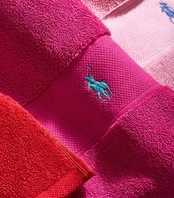 Ralph Lauren Polo Player Bath Towel - Pink