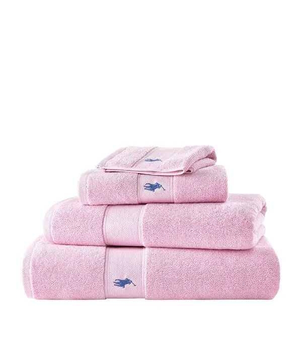 Ralph Lauren Polo Player Guest Towel - Pink