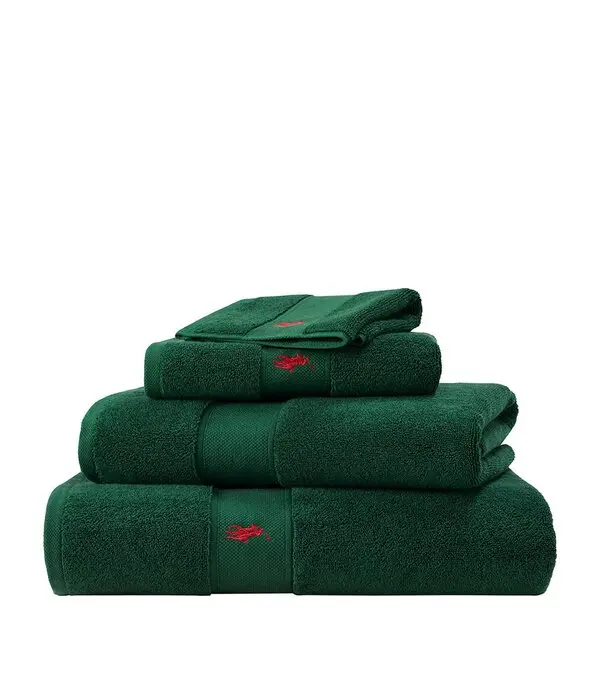Ralph Lauren Polo Player Face Cloth - Green