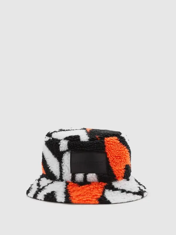 REISS X Mclaren F1 Team Fleece Bucket Hat - Black/white/orange
